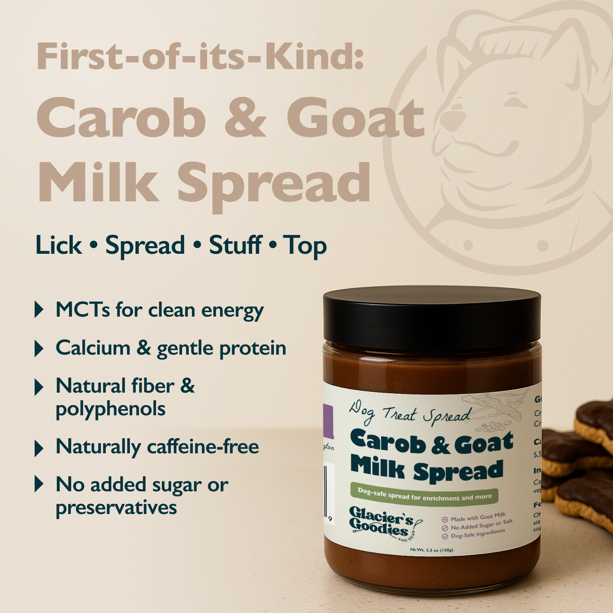 Glacier's Goodies - Carob + Goat Milk Spread (first-of-its-kind) | Doot ...